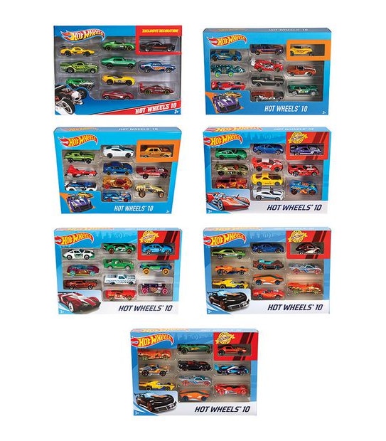 Hot Wheels 10 Pack Basic Cars - Assorted* | Target Australia