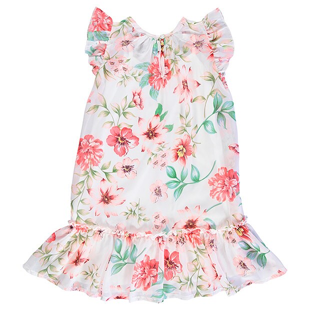 Girls' Chiffon Floral Print Dress | Target Australia