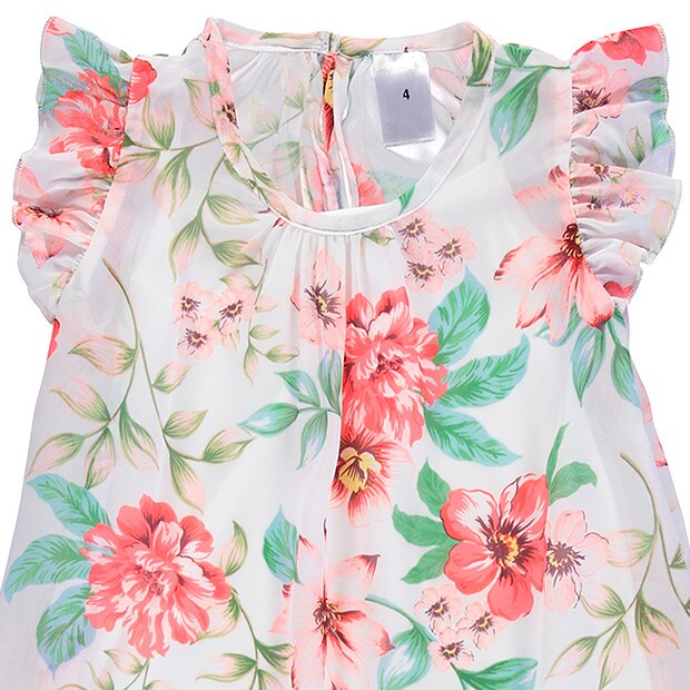 Girls' Chiffon Floral Print Dress | Target Australia
