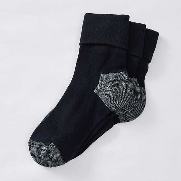 3 Pack Tuff Turn Cuff School Socks - Navy Blue | Target Australia