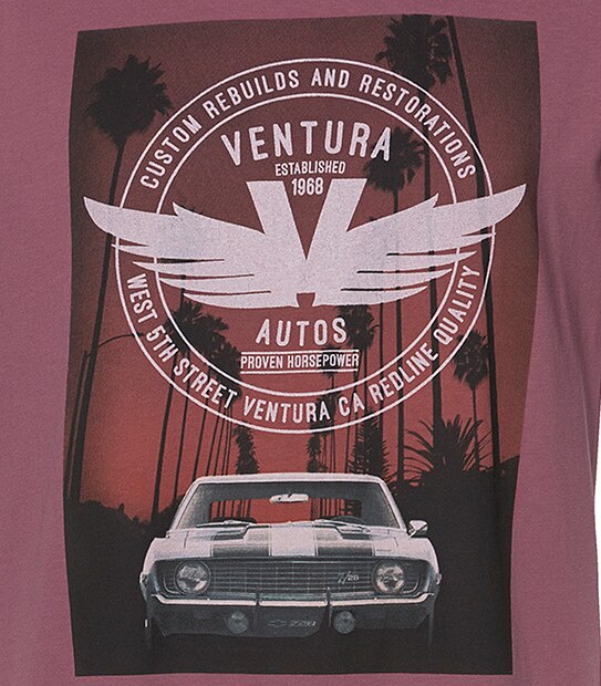 Ventura T-Shirt - Washed Red | Target Australia