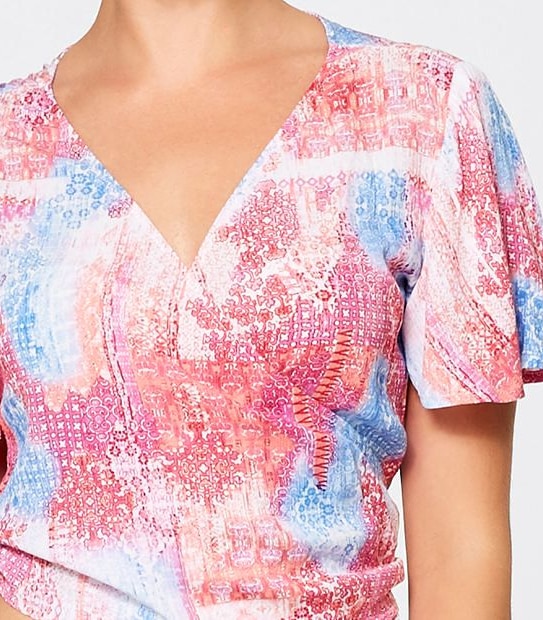 Piping Hot Wrap Top | Target Australia