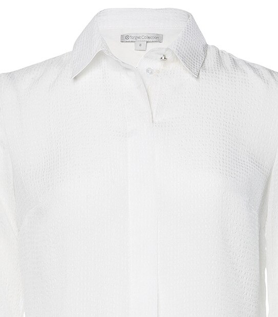 Dobby Textured Shirt - White | Target Australia