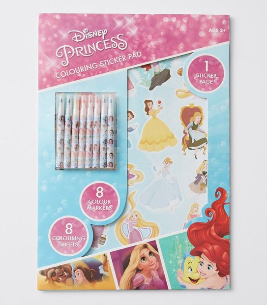 Disney Princess Colouring Sticker Pad | Target Australia