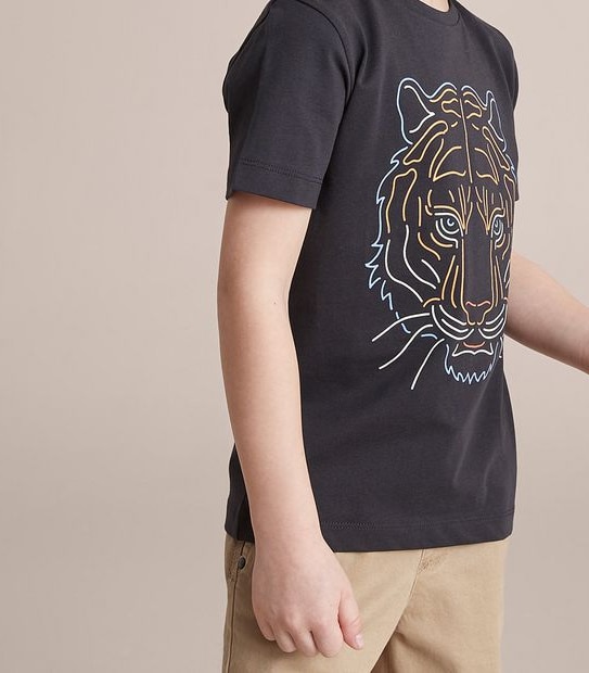 245138_14 SS TEE TABLE TIGER - BLACK | Target Australia