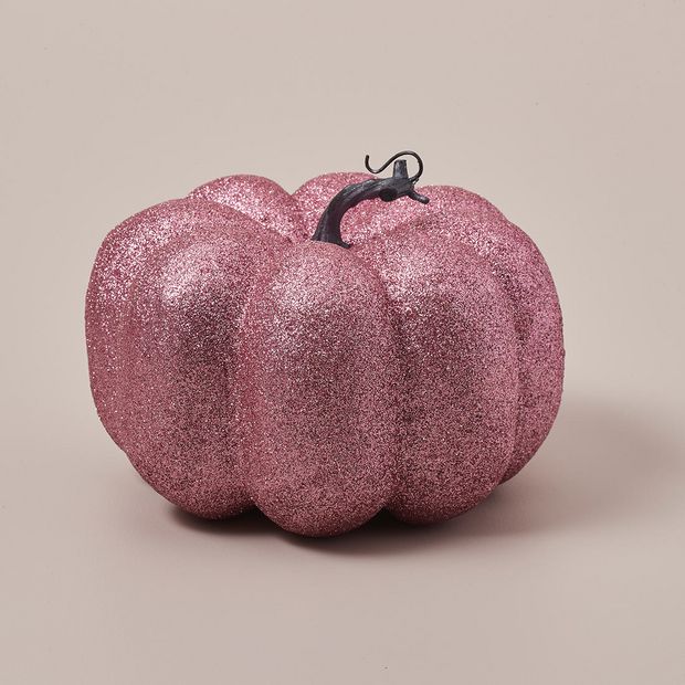 Pink Glitter Pumpkins