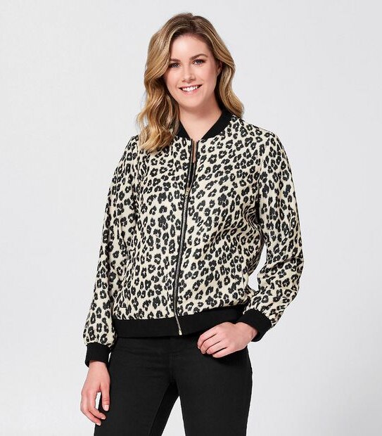Bomber Jacket - Animal Print | Target Australia