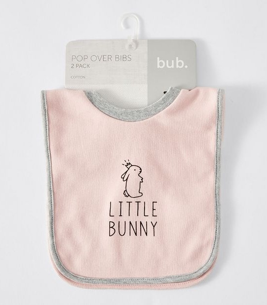 Pop Over Bibs 2 Pack - Little Bunny | Target Australia