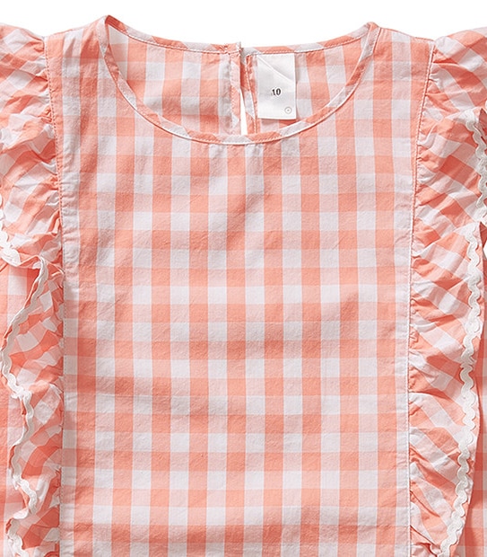Girls' Gingham Ruffle Top | Target Australia