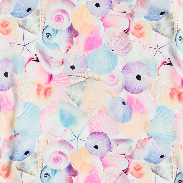 Girls' One Piece Shell Print Bathers | Target Australia