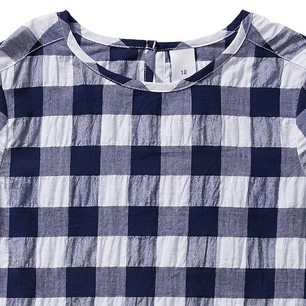 Girls' Gingham Check Pleat Top | Target Australia