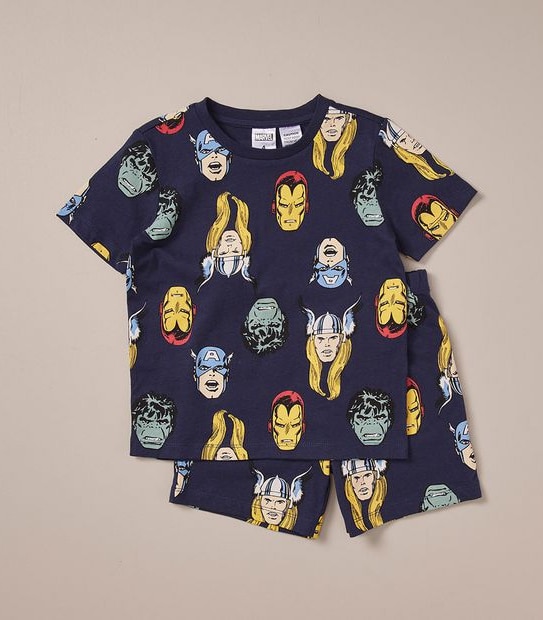 Marvel Superhero Cotton Pyjama Set | Target Australia