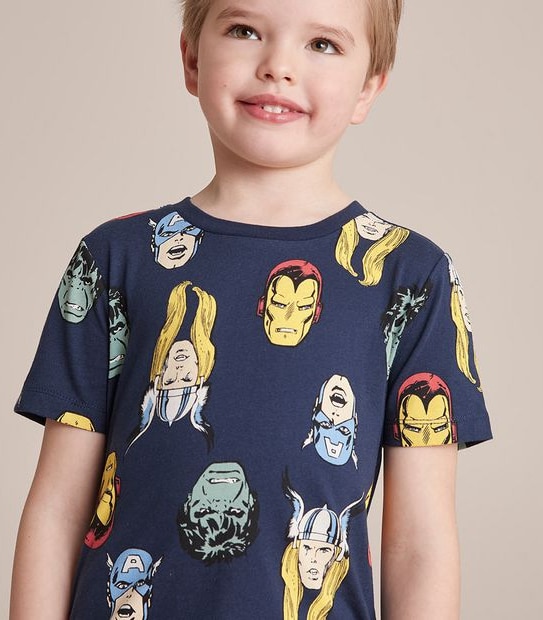 Marvel Superhero Cotton Pyjama Set | Target Australia