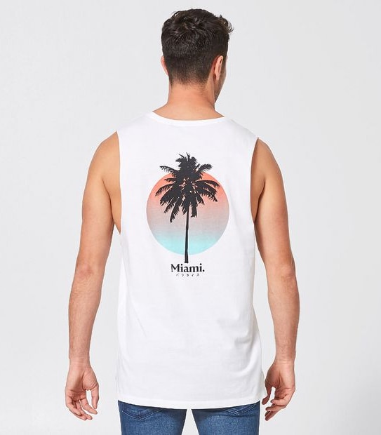Miami Print Muscle Tank | Target Australia