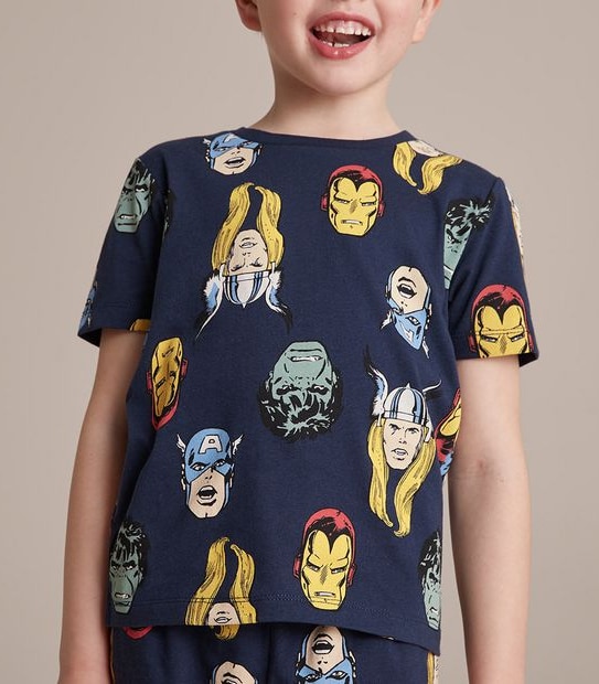 Marvel Superhero Cotton Pyjama Set | Target Australia