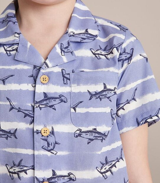 Tie-Dye Shark Cotton Pyjama Set | Target Australia