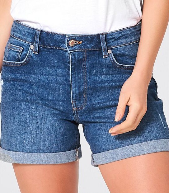 DENIM Boyfriend Shorts - Mid Wash | Target Australia
