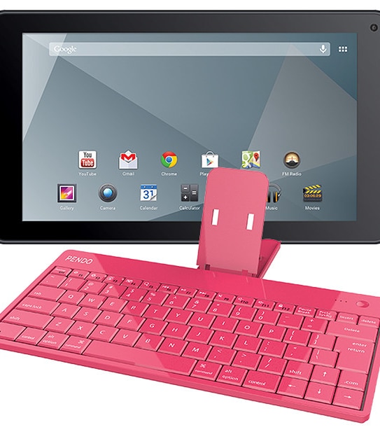 Pendo Pad 8GB 7" Black + Pendo Keyboard Bundle - Black / Pink | Target ...
