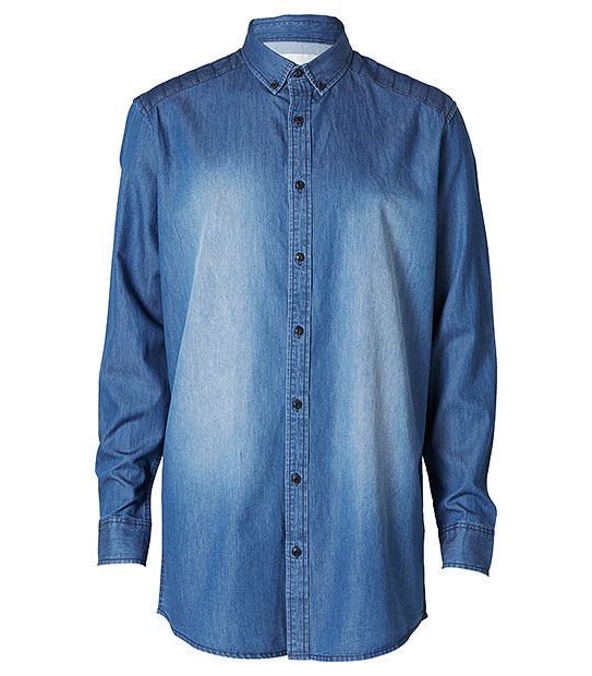 Longline Denim Shirt | Target Australia