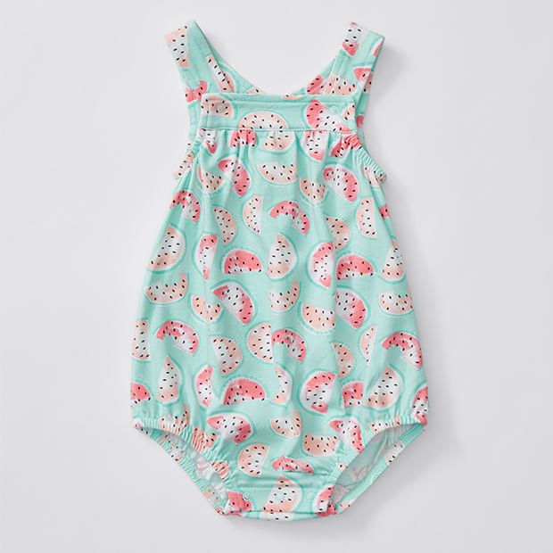 Baby Print Sunsuit - Aqua Watermelon | Target Australia
