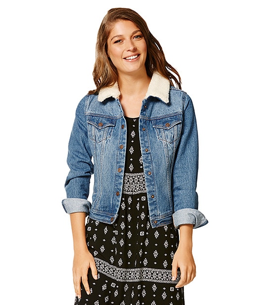 Lily Loves Sherpa Denim Jacket | Target Australia