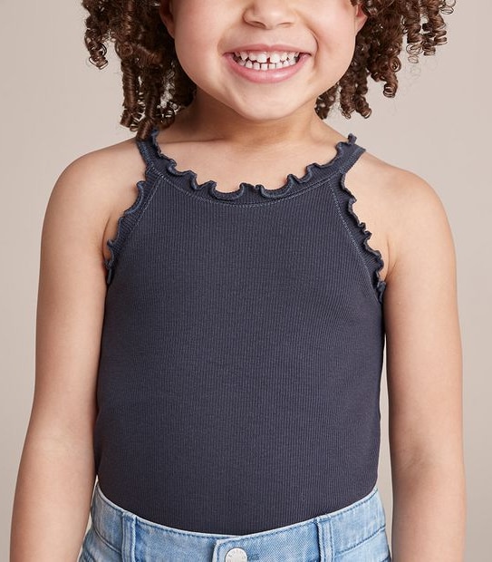 SE250886_05 LETTUCE EDGE RIB TANK NAVY BLUE | Target Australia