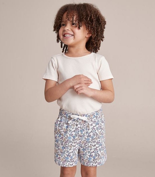 Linen Blend Floral Shorts | Target Australia