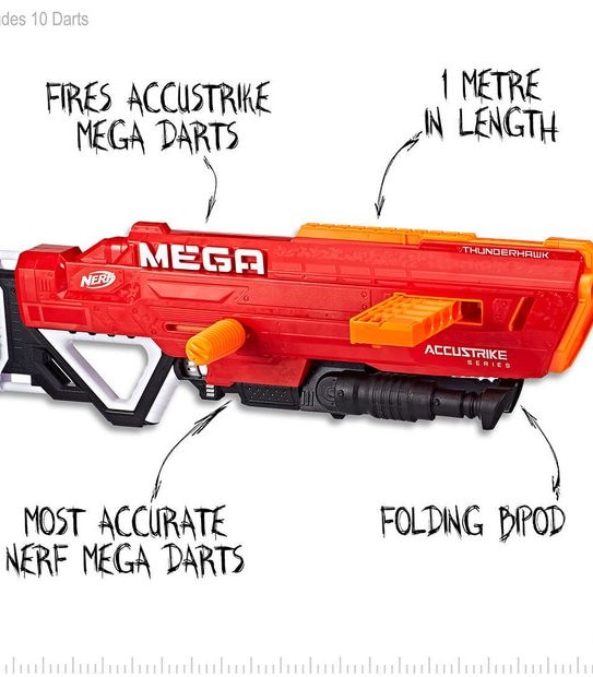 Nerf N Strike Mega Accustrike Series Thunderhawk Target Australia