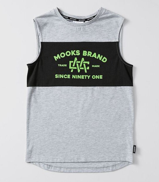 Mooks Boys Muscle Tank - Grey | Target Australia