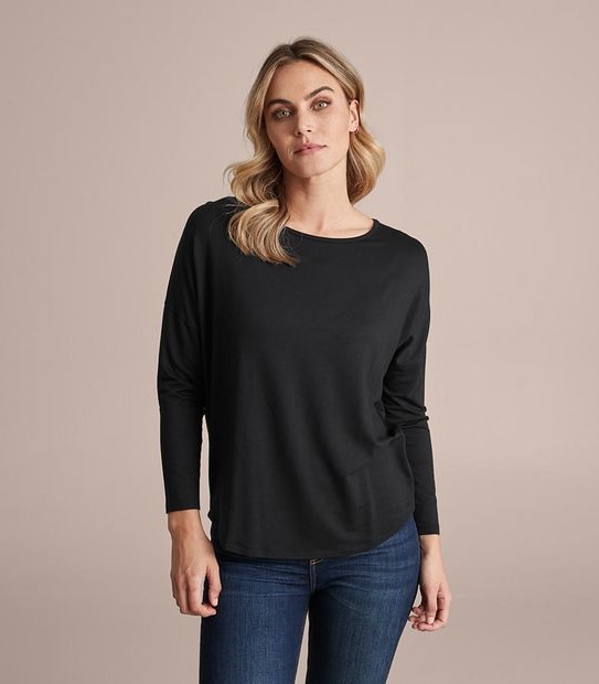 Drop Shoulder Scoop Neck Top | Target Australia