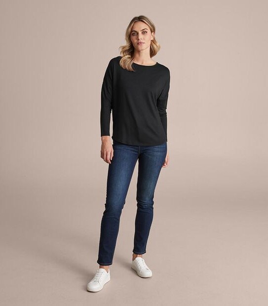 Drop Shoulder Scoop Neck Top | Target Australia