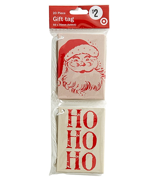 Target 20 Pack Gift Tags 5 x 7cm - Timeless | Target Australia