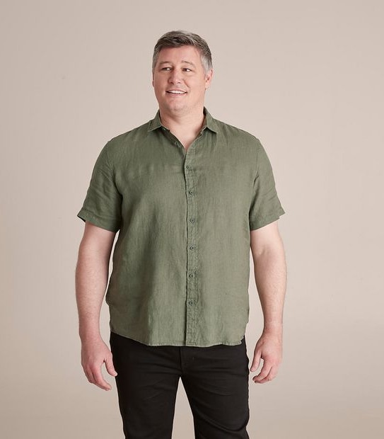 Man Plus European Linen Shirt | Target Australia