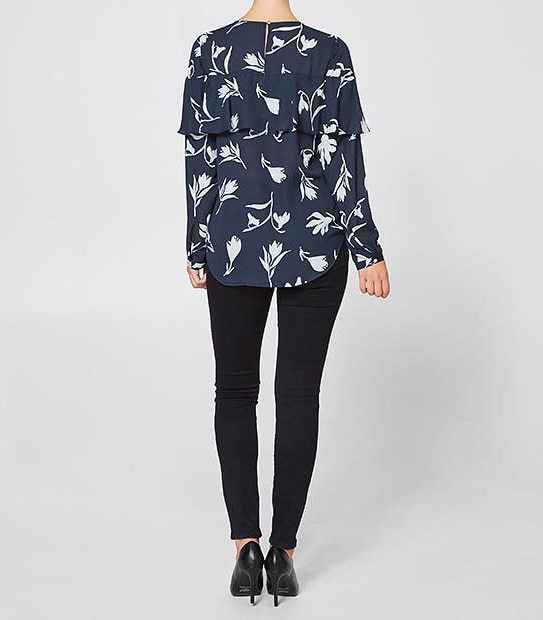 Relaxed Ruffle Front Top | Target Australia