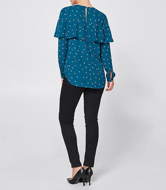 Relaxed Ruffle Front Top | Target Australia