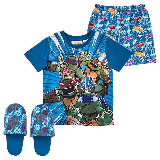 Teenage Mutant Ninja Turtles Pyjama Set With Bonus Slippers | Target ...
