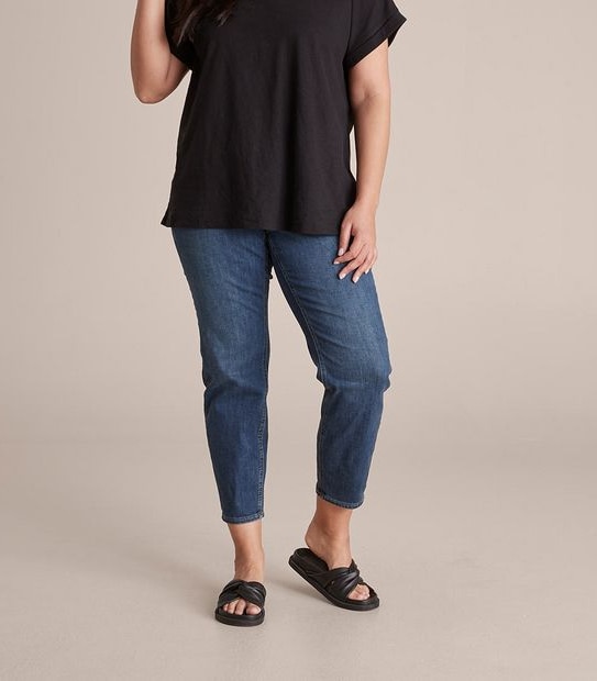 Curve Straight Regular Length Denim Jeans Target Australia
