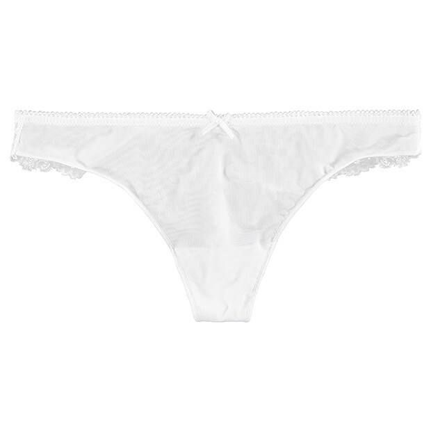 Anais Micro Lace G-string - Snow White | Target Australia