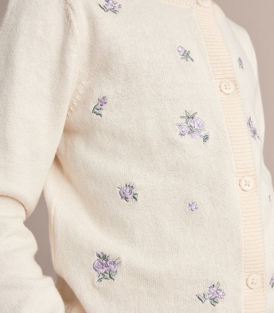 Embroidered Knit Cardigan | Target Australia