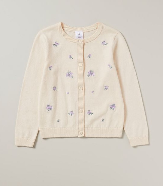 Embroidered Knit Cardigan | Target Australia