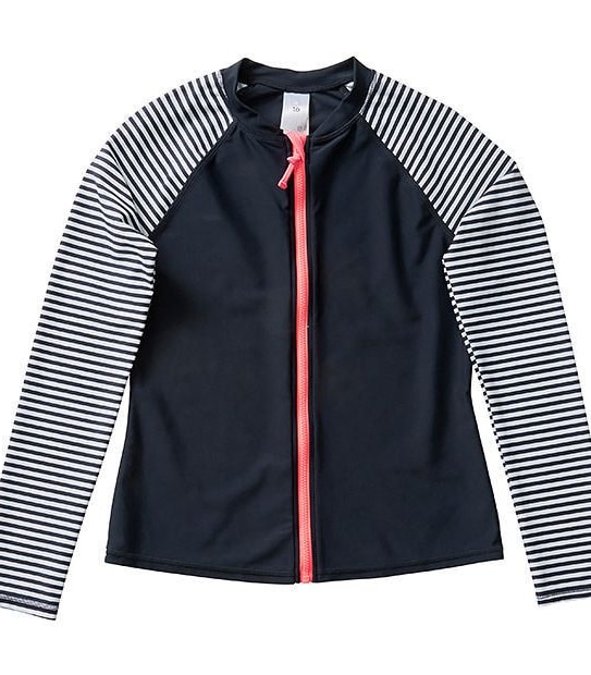 Long Sleeve Zip Front Rash Vest | Target Australia