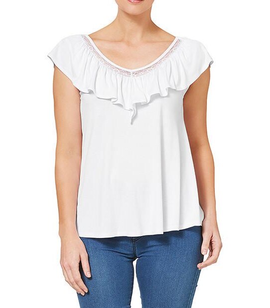 Frill Lace Top | Target Australia