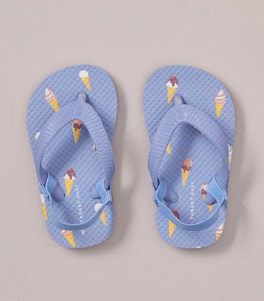 Kids Junior Ice Cream Backstrap Slides | Target Australia