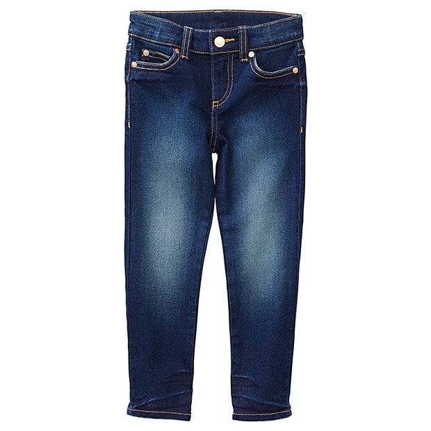 Girls' Dark Wash Basic Skinny Leg Jeans | Target Australia