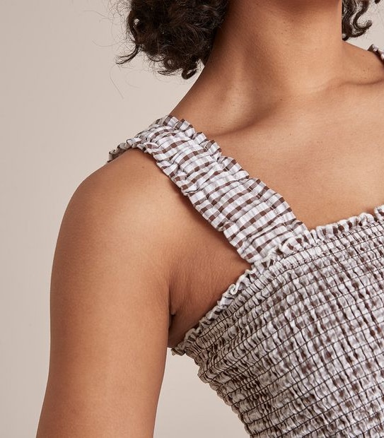 Lily Loves Shirred Bodice Midi Dress Target Australia