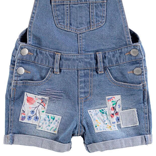Denim Patchwork Shortall | Target Australia