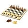 Wooden Chess + Draughts Set | Target Australia