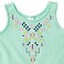 Girls' Aztec Embroidered Tank Top | Target Australia